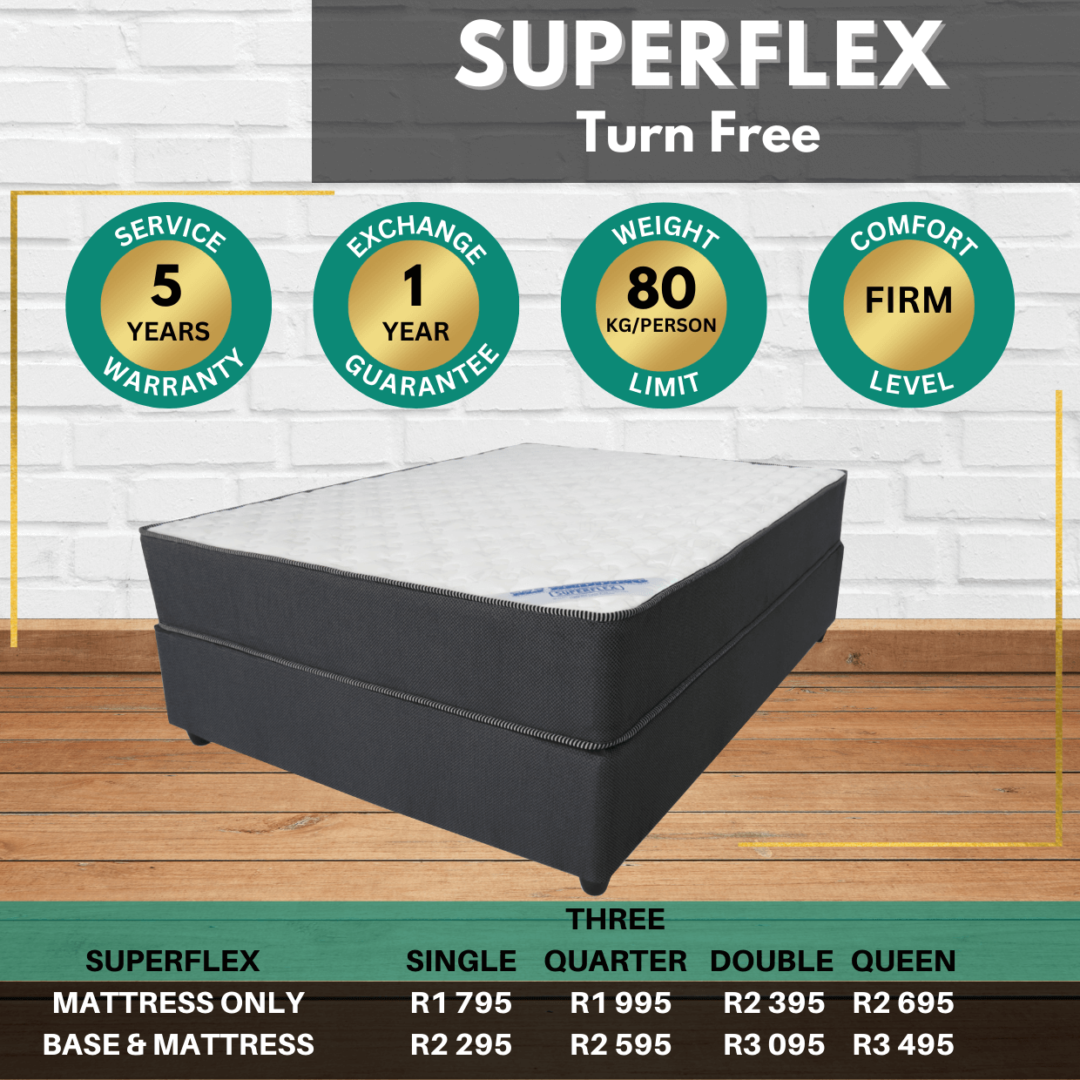 Superflex Base and Mattress Range - Mistry's Pine Furniture