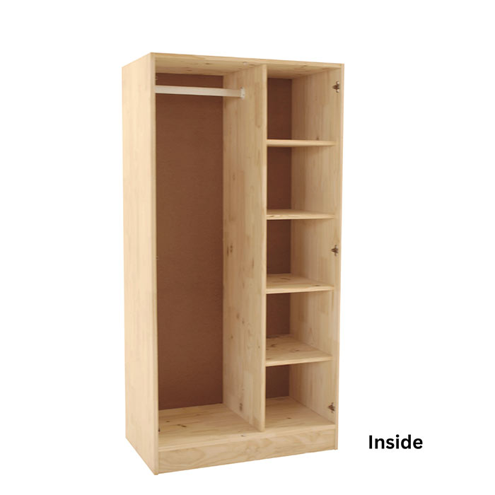 Trendi HS Wardrobe - 900 - Mistry's Pine Furniture